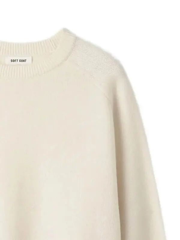 Soft Goat Boyfriend Ribbed Sweater
