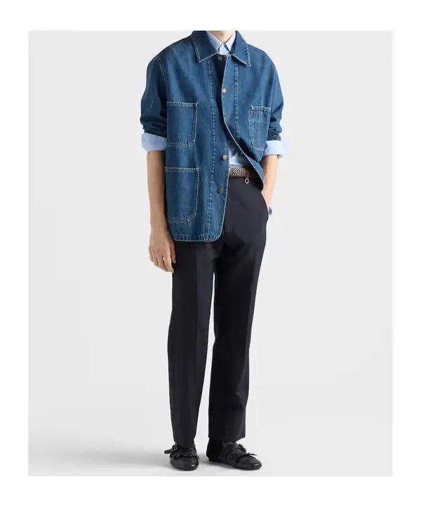 Prada Light Denim Blouson Jacket
