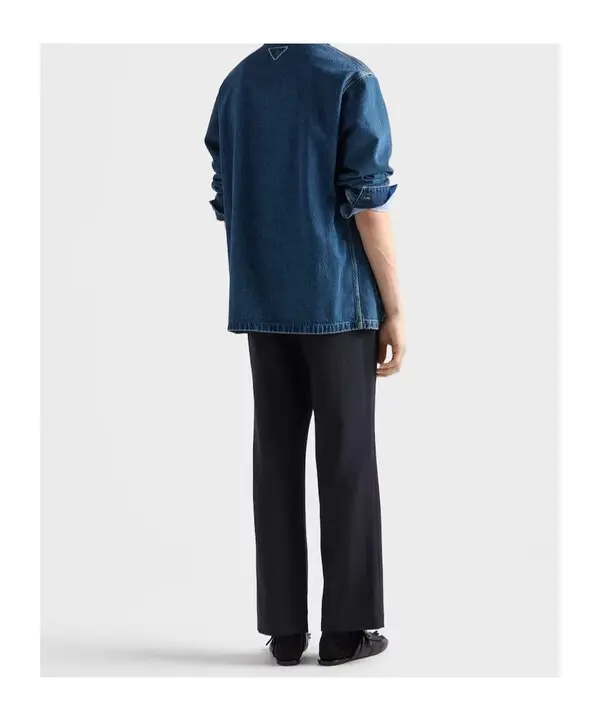 Prada Light Denim Blouson Jacket