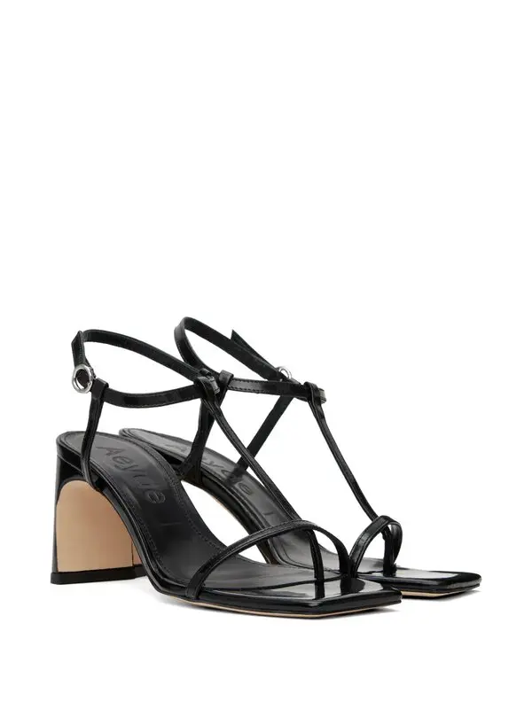 AeydĒ Hilma Leather Crisscross Sandals