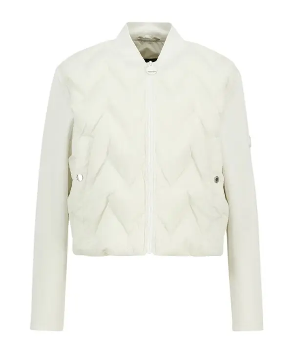 Barbour Quilted Bomber Jacket - White