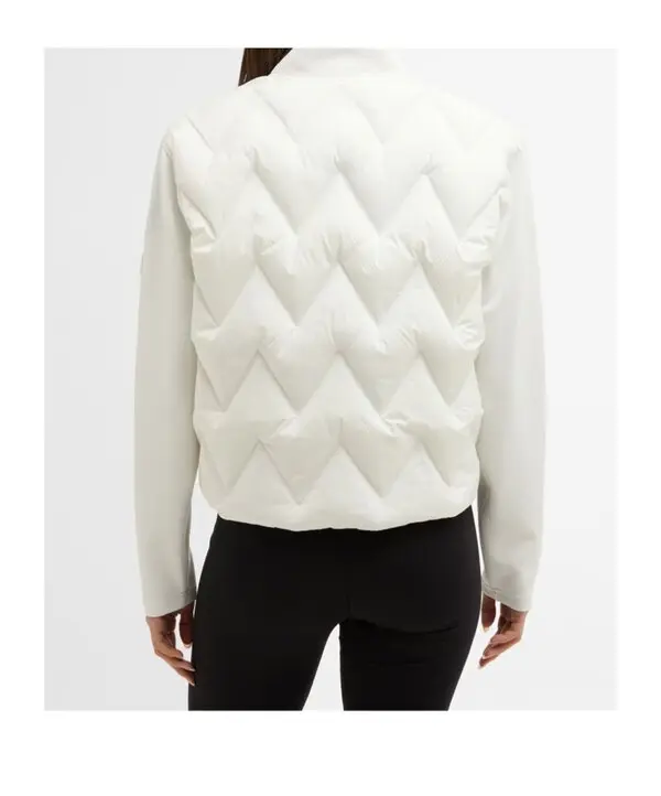Barbour Quilted Bomber Jacket - White