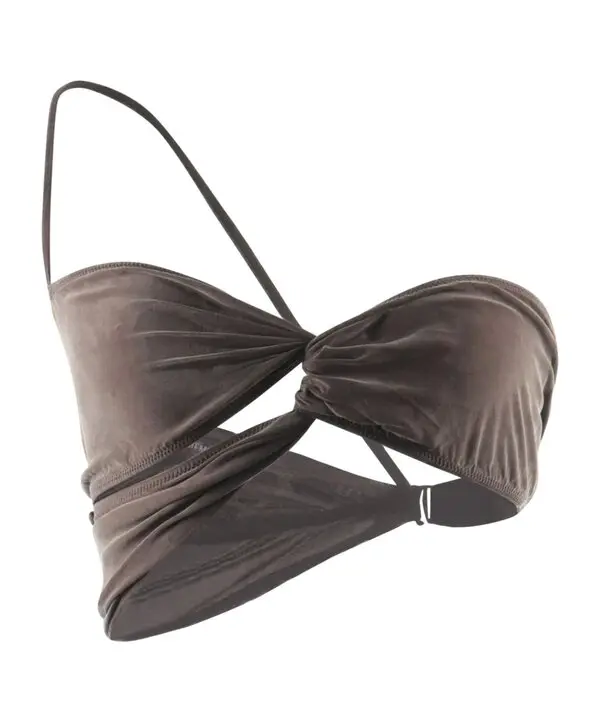 Jacquemus One-shoulder Bikini - Brown