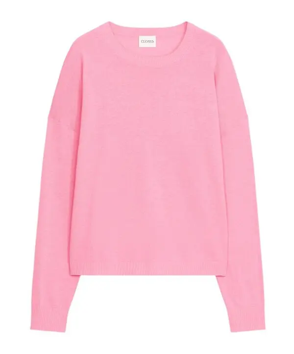 Closed Crew Neck Long-sleeve Sweater