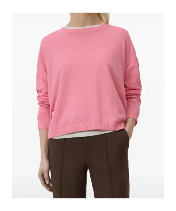Closed Crew Neck Long-sleeve Sweater