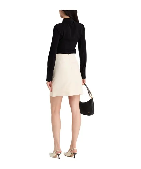 Burberry Color-blocked Flared Skirt