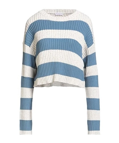 Brunello Cucinelli Striped Knit Sweater
