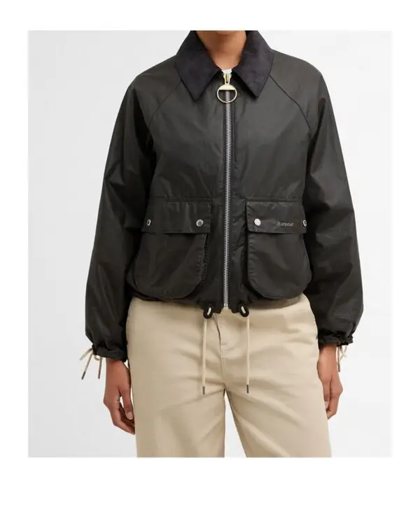 Barbour Waxed Cotton Jacket - Black