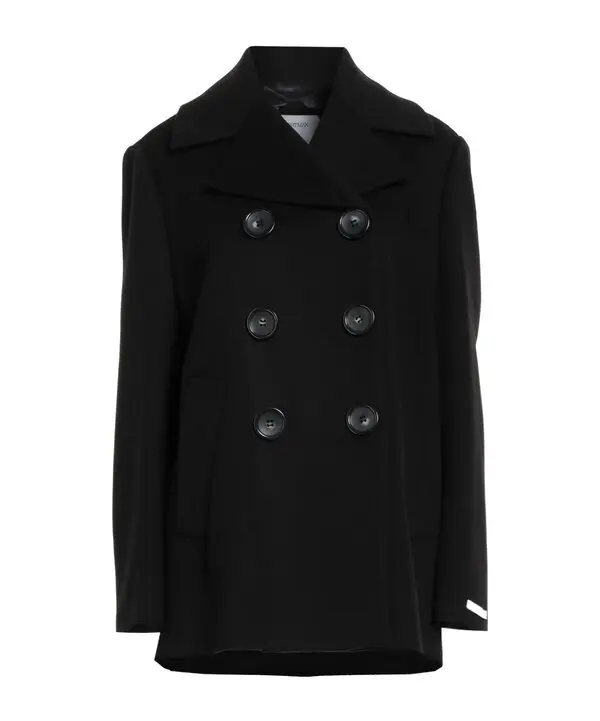 Sportmax Double-breasted Long-sleeve Coat