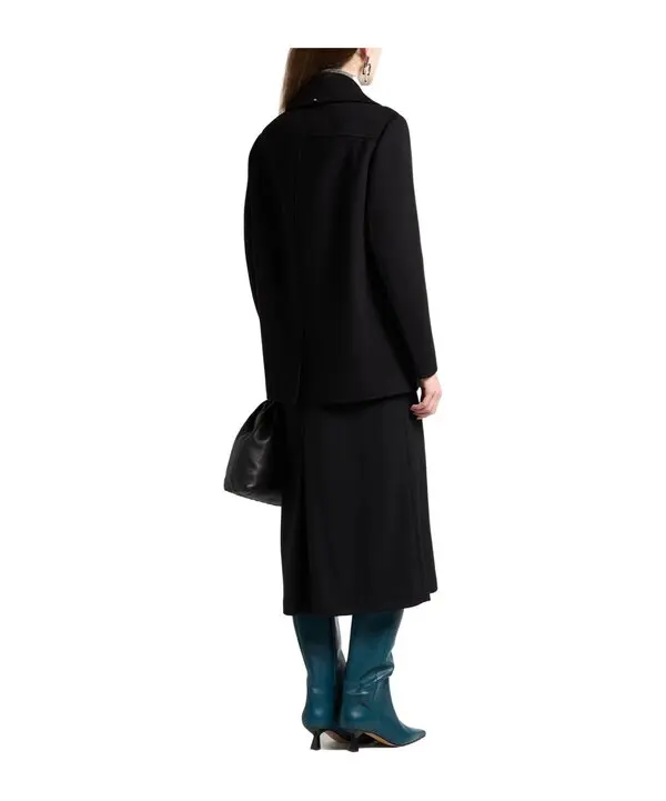 Sportmax Double-breasted Long-sleeve Coat