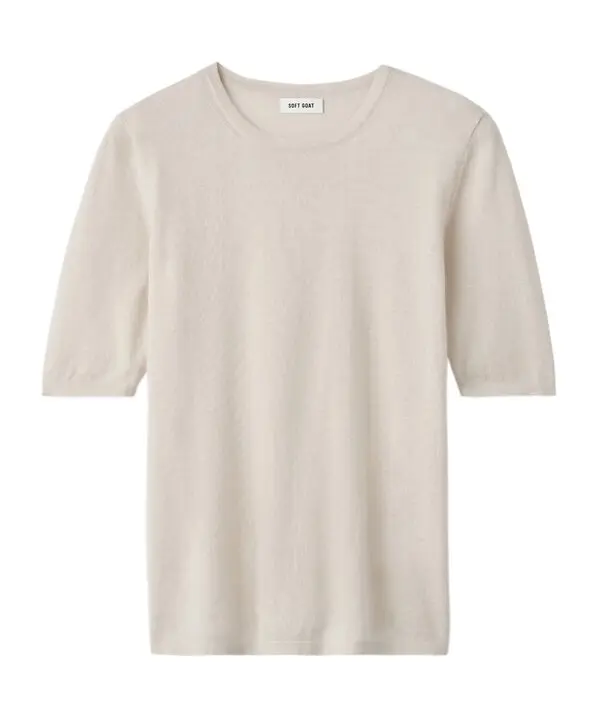 Soft Goat Short-sleeve T-shirt - Chalk