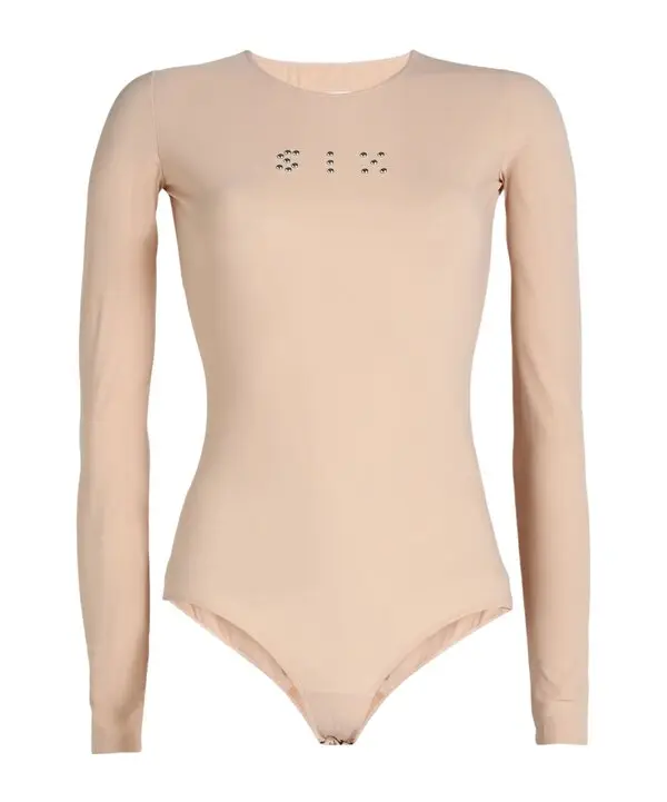 MAISON MARGIELA Solid Color Crew Neck Long Sleeve Top