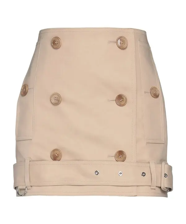 Burberry Solid-colored Wrap Skirt