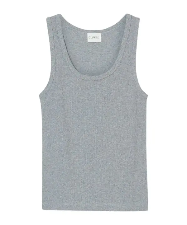 Closed Ribbed Tank Top