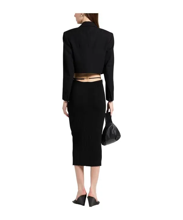 Jacquemus Ribbed Knit Midi Skirt