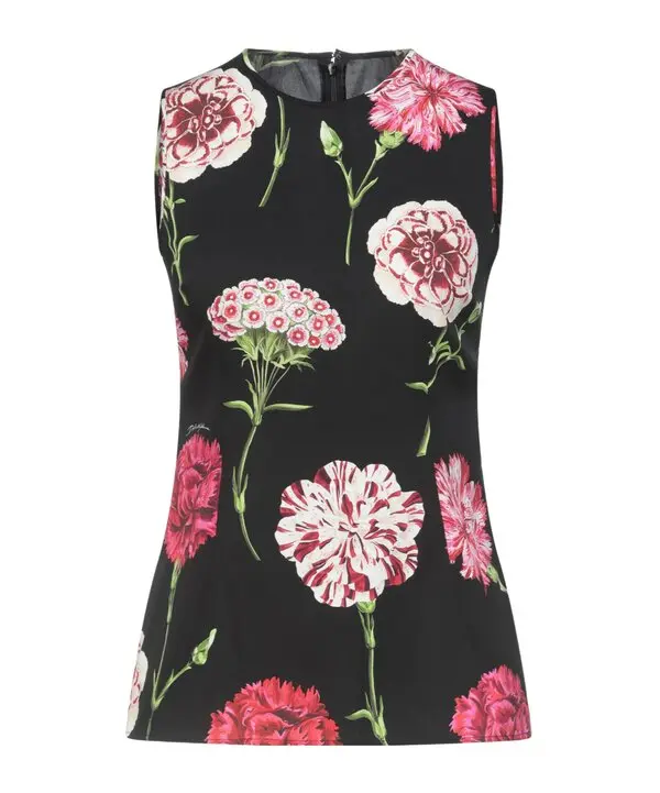Dolce & Gabbana Sleeveless Floral Print Top