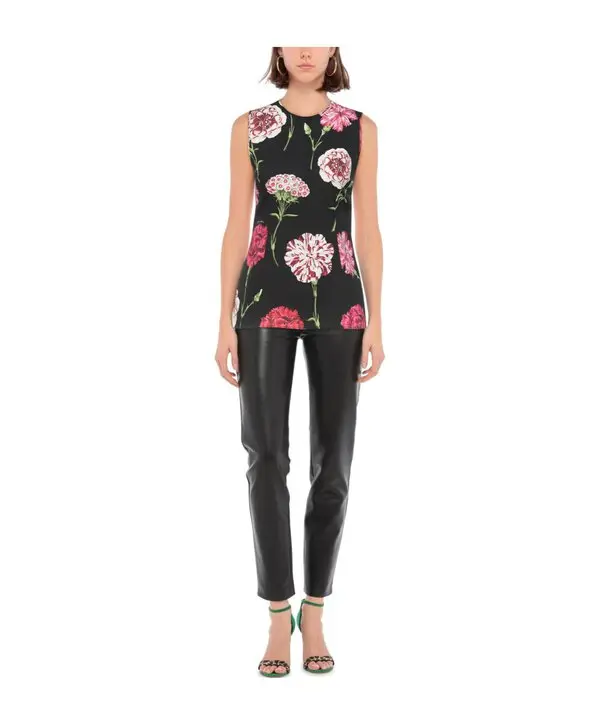 Dolce & Gabbana Sleeveless Floral Print Top
