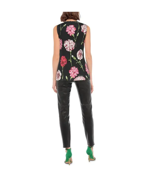 Dolce & Gabbana Sleeveless Floral Print Top