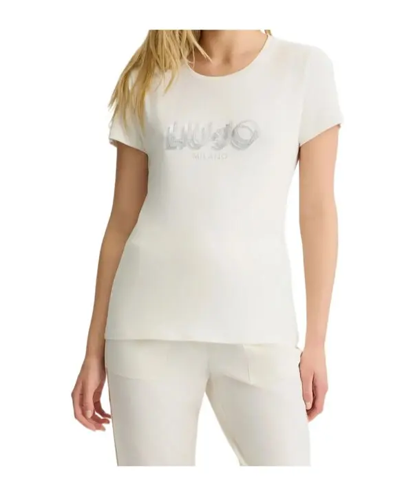 Liu Jo Logo Detail T-shirt - White