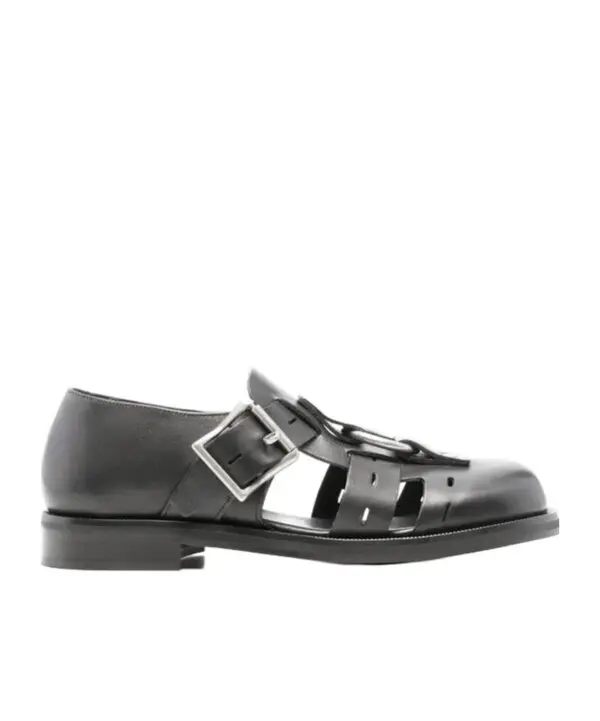 Martine Rose Flat Sandals With Side Buckle