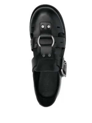 Martine Rose Flat Sandals With Side Buckle