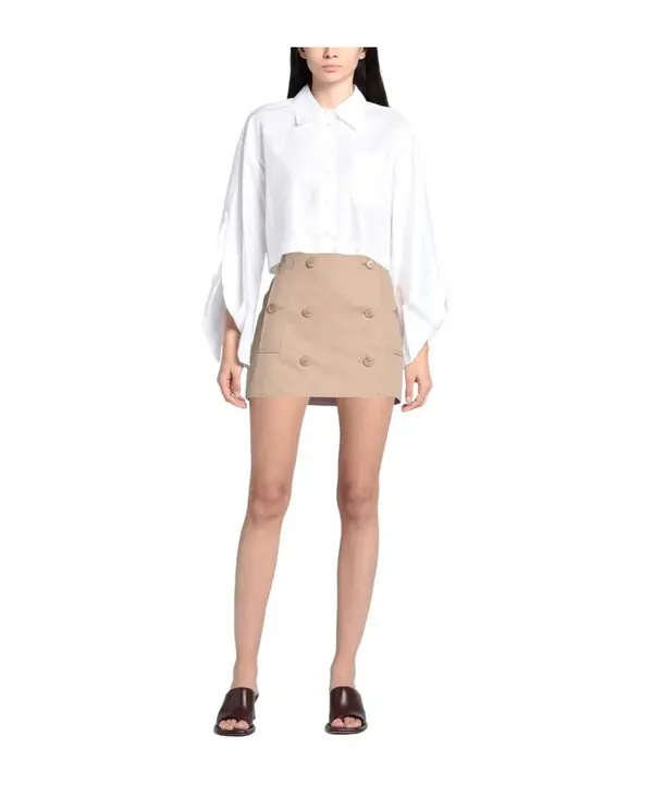 Burberry Solid-colored Umbrella Skirt