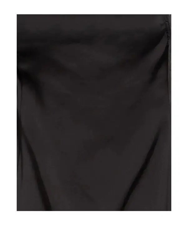 Jacquemus Satin Cold-shoulder Dress With Detachable Sleeves