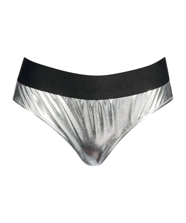 Dolce & Gabbana Metallic Bikini Bottoms
