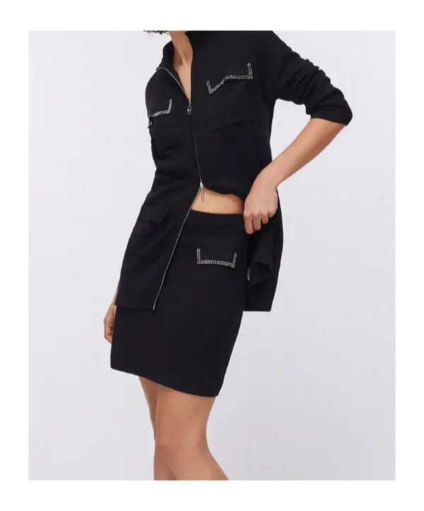 Liu Jo Appliqué-pocket Belted Cardigan
