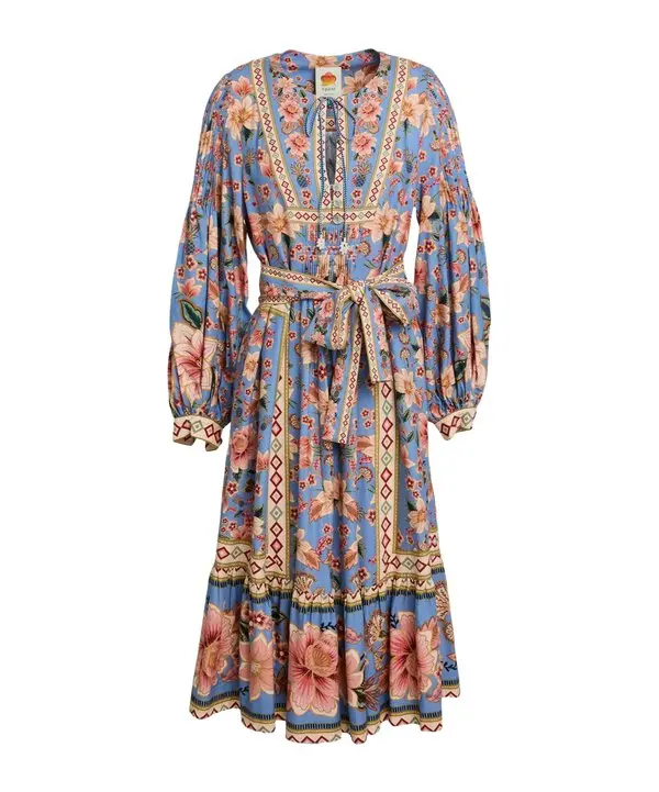 Farm Rio Bohemian Floral Print Maxi Dress