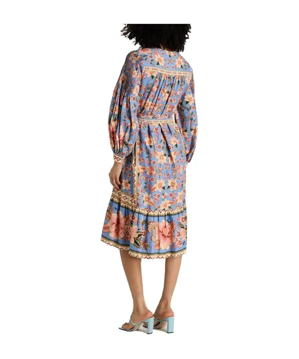 Farm Rio Bohemian Floral Print Maxi Dress