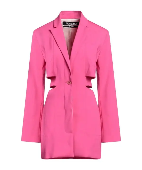 Jacquemus Minimalist Blazer Dress - Rose Red