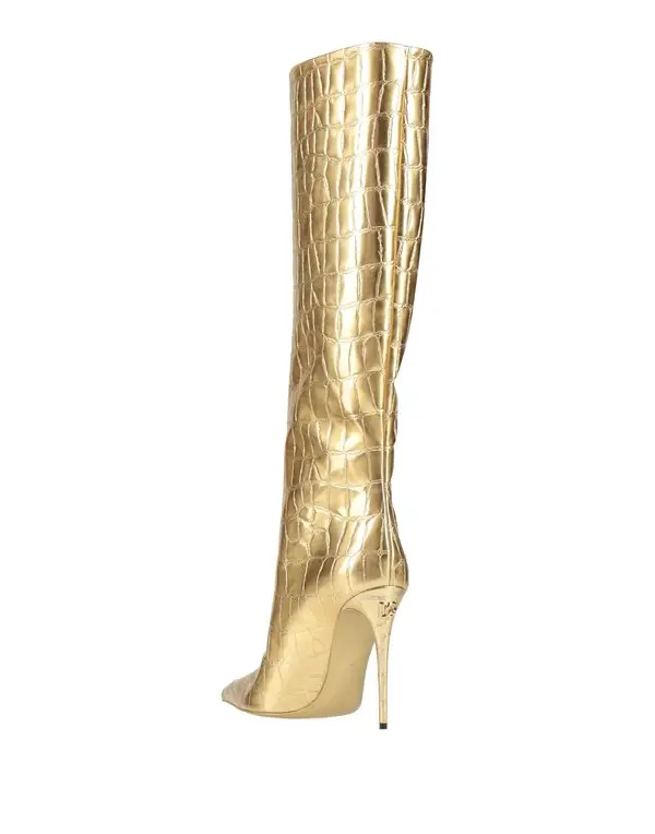 Dolce & Gabbana Solid Color Over-the-knee Boots