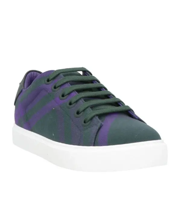 Burberry Low-top Sneakers With Knitted Design - Green