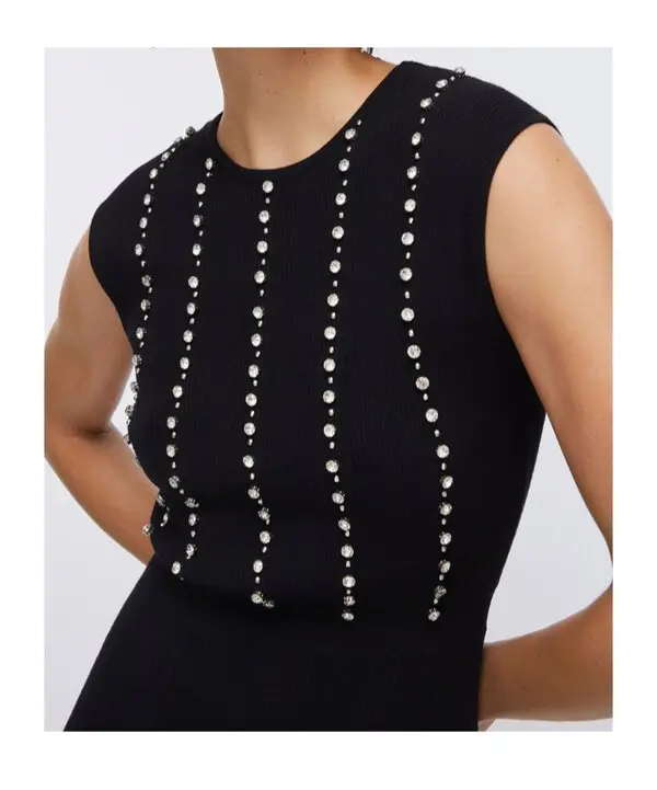 Liu Jo Embellishment Knit Mini Dress