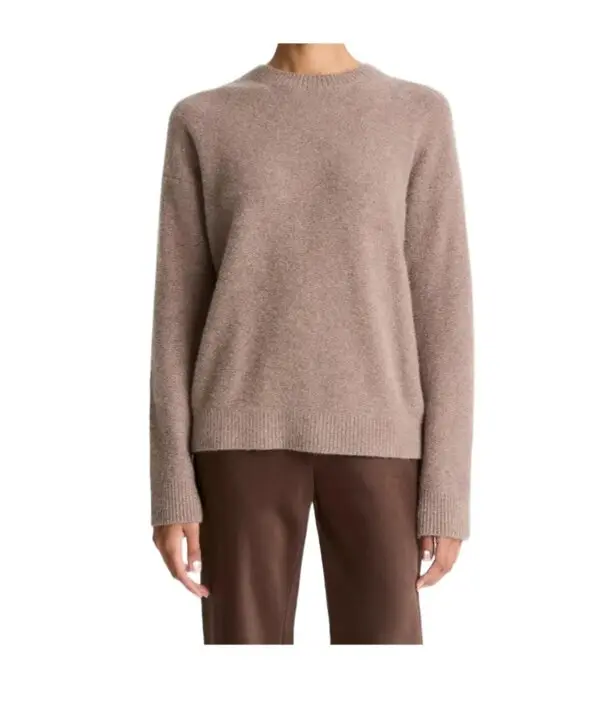 Vince Crewneck Cashmere Pullover - Beige