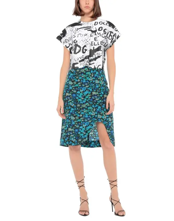 Dolce & Gabbana Two-tone Stretch T-shirt With Logo