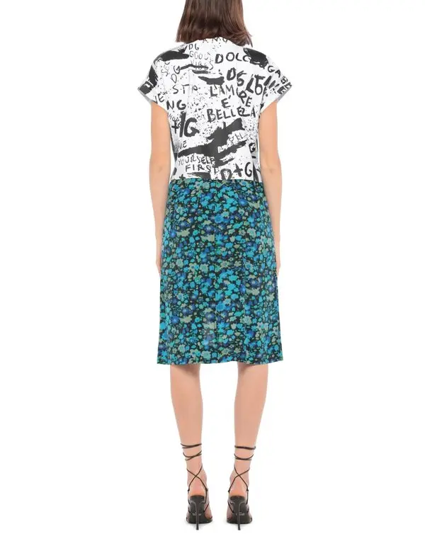 Dolce & Gabbana Two-tone Stretch T-shirt With Logo