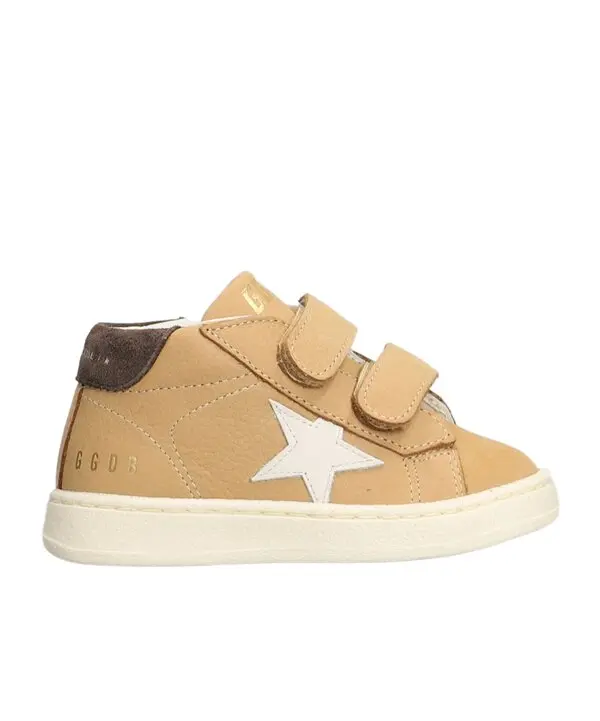 GOLDEN GOOSE June Ballstar Leather Sneakers - Nude