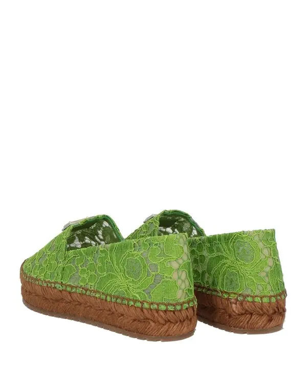 Dolce & Gabbana Lace Espadrilles - Green