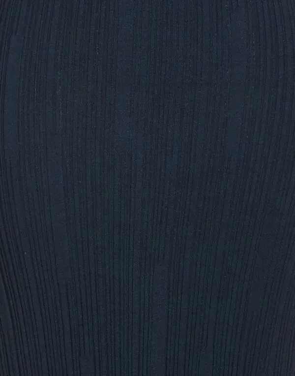 Jacquemus Ribbed Knit Mock Neck Maxi Dress