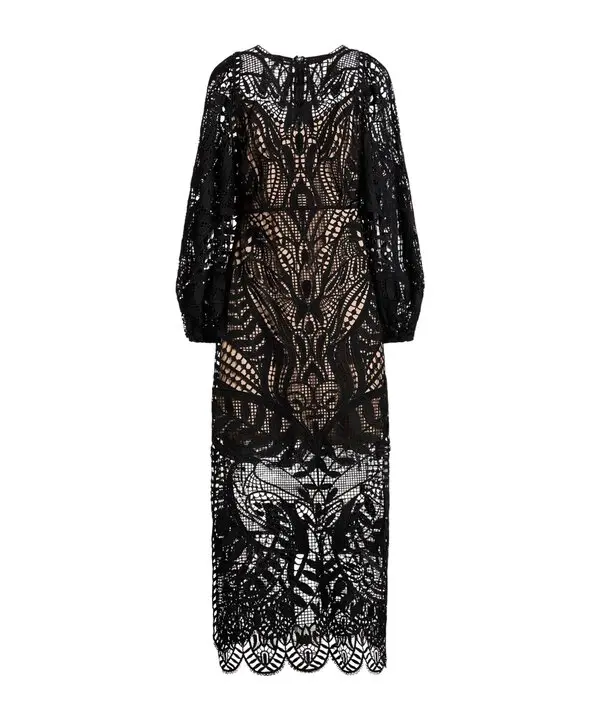 Farm Rio Lace Long Sleeve Dress