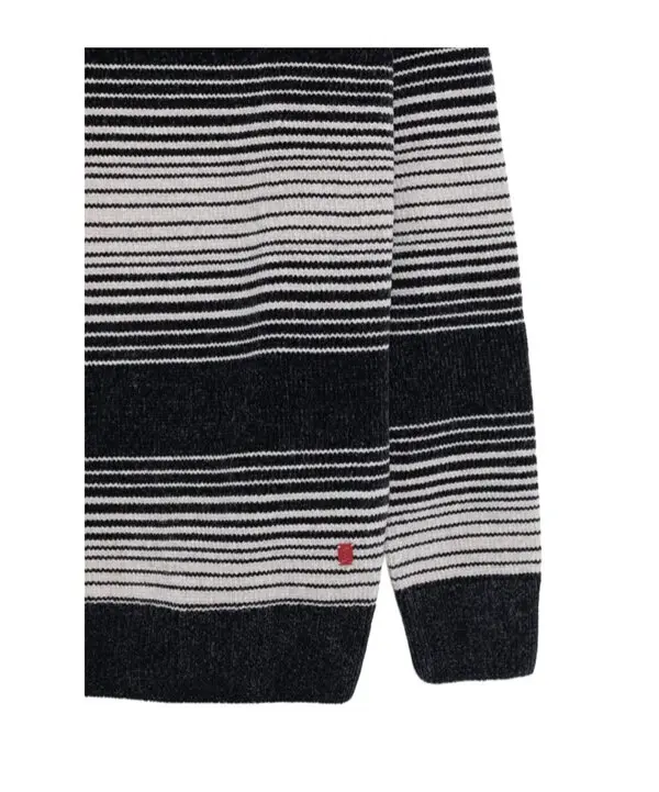 Liu Jo Striped Mock Neck Sweater