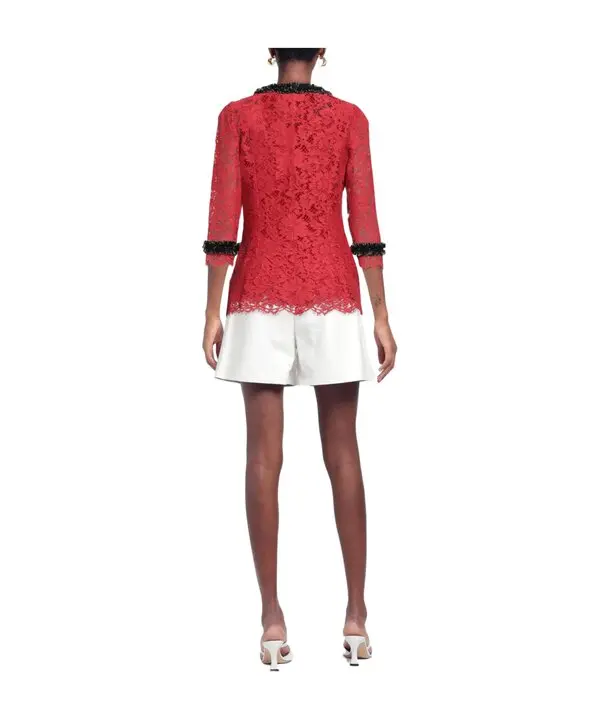 Dolce & Gabbana Multi-colored Lace Coat