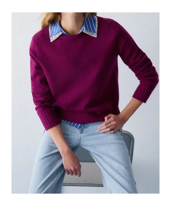 Liu Jo V-neck Collared Jumper