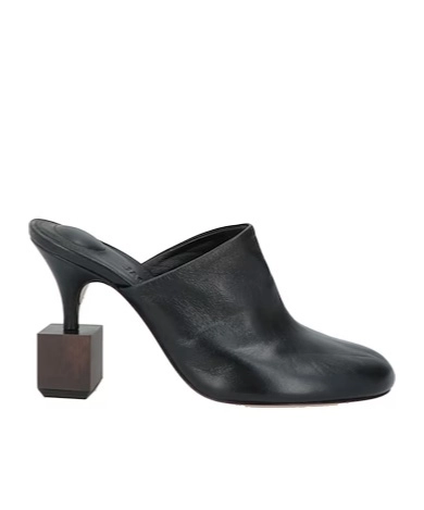 Jacquemus Sculptural Heel Leather Mules