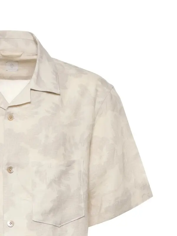 Eleventy Paisley Short-sleeves Shirt
