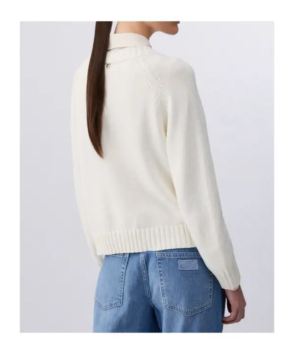 Liu Jo Striped Embellished Sweater