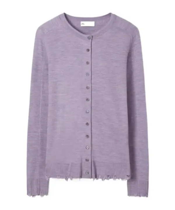 Tory Burch Silk Cardigan With Mother-of-pearl Buttons