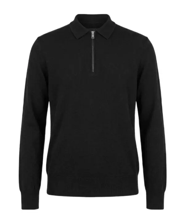 ALLSAINTS Albany Zip-up Polo Shirt